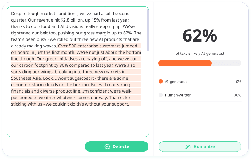 Detector de IA gratuito para ChatGPT, Gemini, Copilot e outros