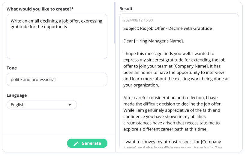 Free Online AI Text Generator | No Login